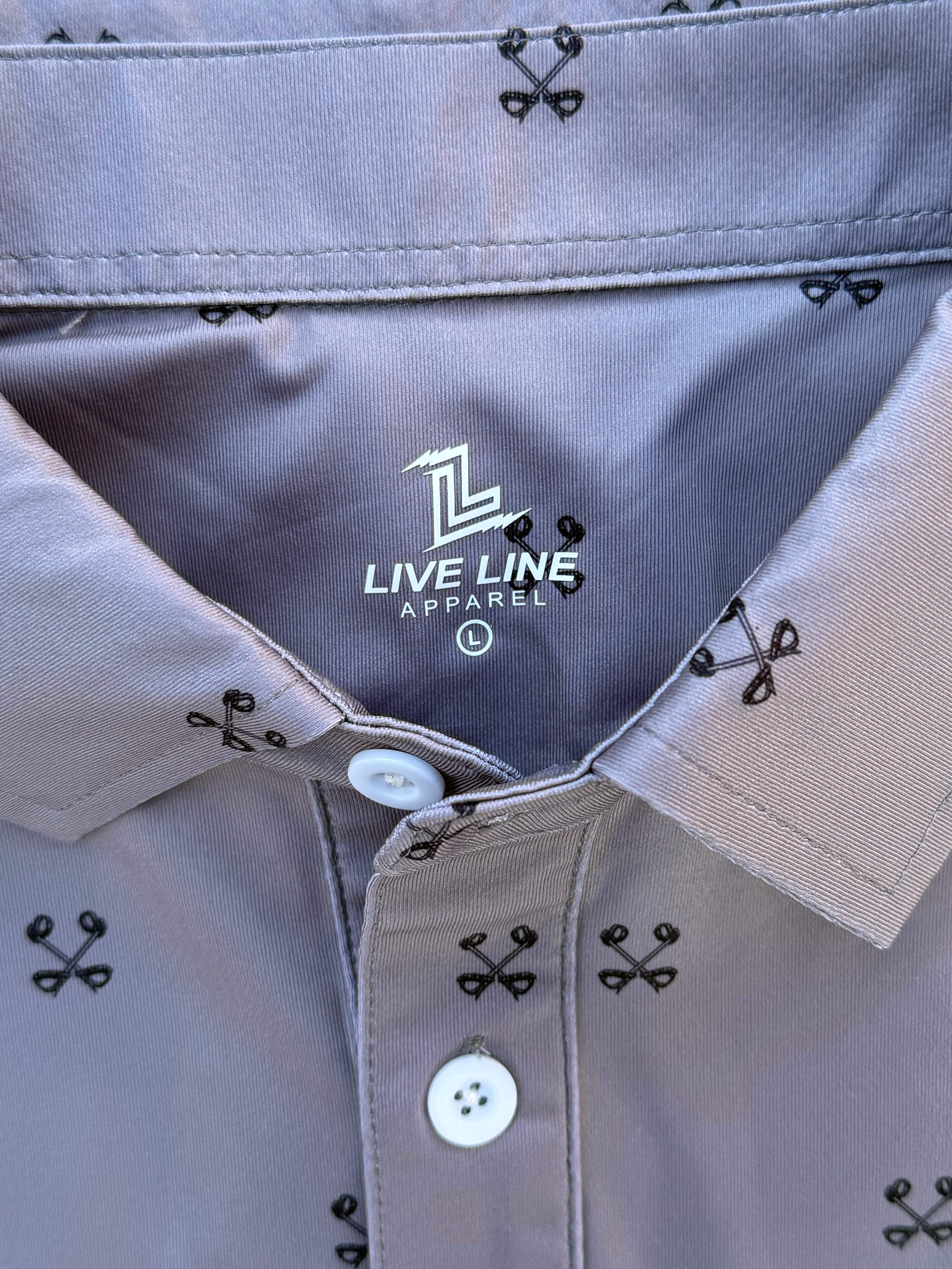 Gray Live Line 2.0 "Gaff" Polo – Live Line Apparel